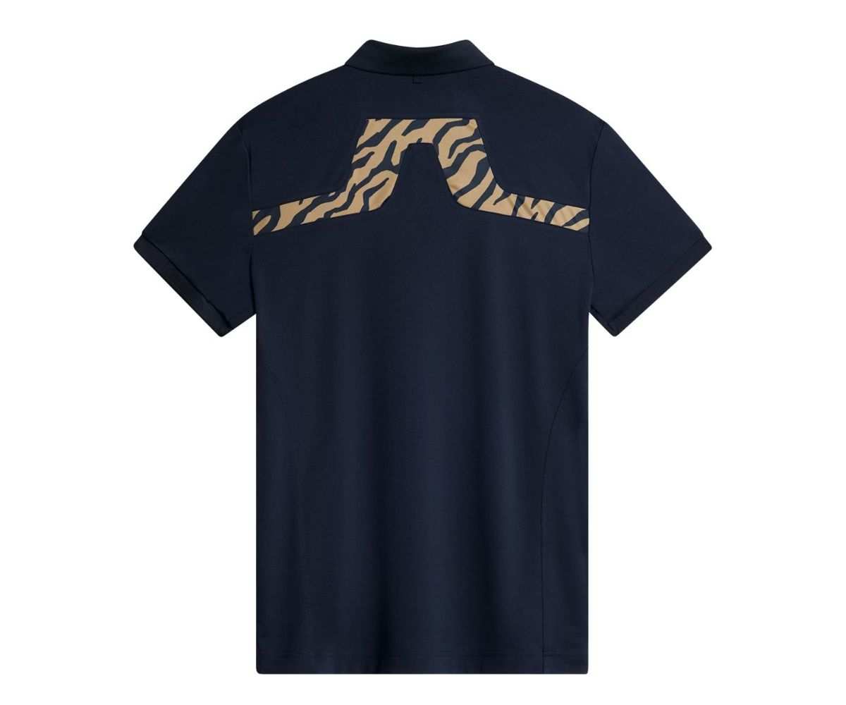 Polo J.Lindeberg KV Print - Léger, extensible et protection UPF 40+